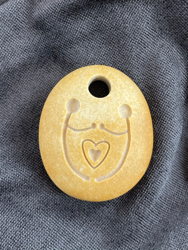 "Unity" Sand Carved Stone Focal Bead – Tundrafox Designs
