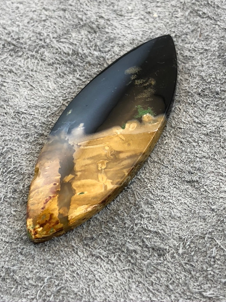 Agatized Petrified Palm Root - Marquise Cabochon - 11 grams – Tundrafox ...