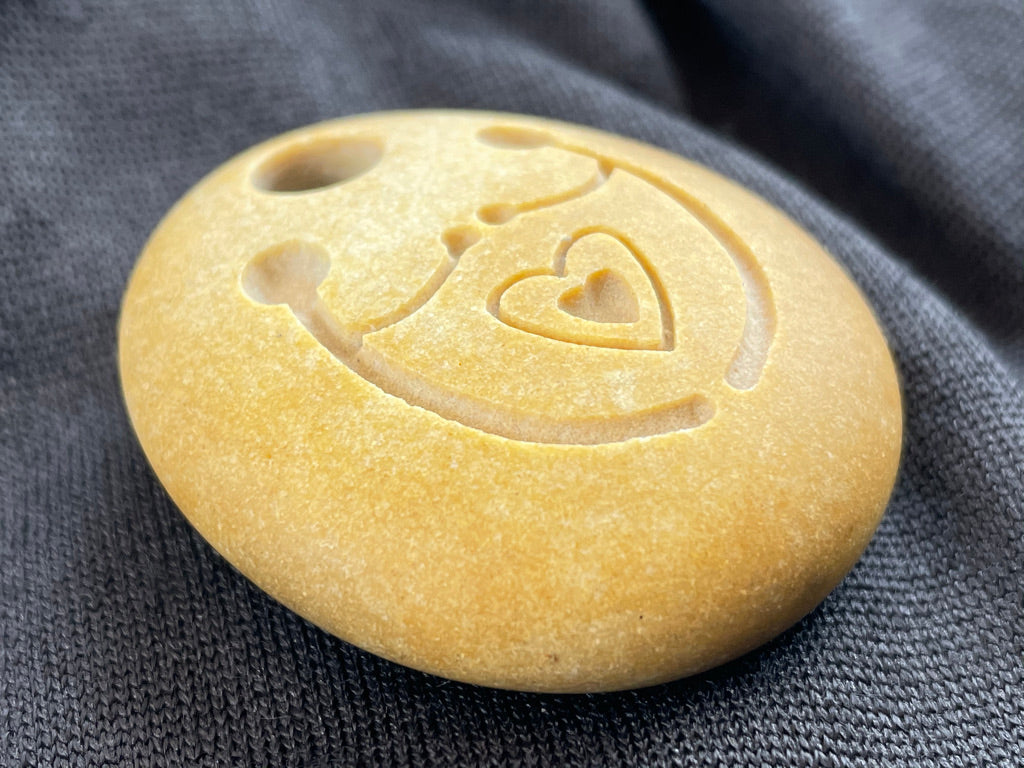 "Unity" Sand Carved Stone Focal Bead – Tundrafox Designs
