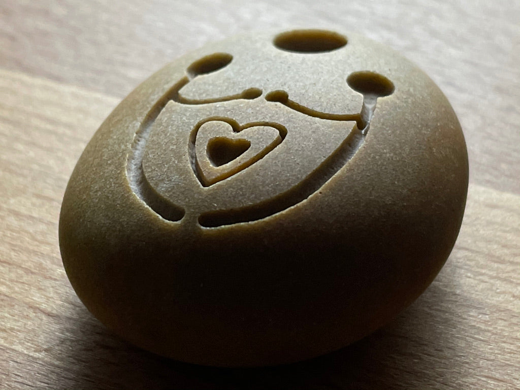 "Unity" Sand Carved Stone Focal Bead – Tundrafox Designs