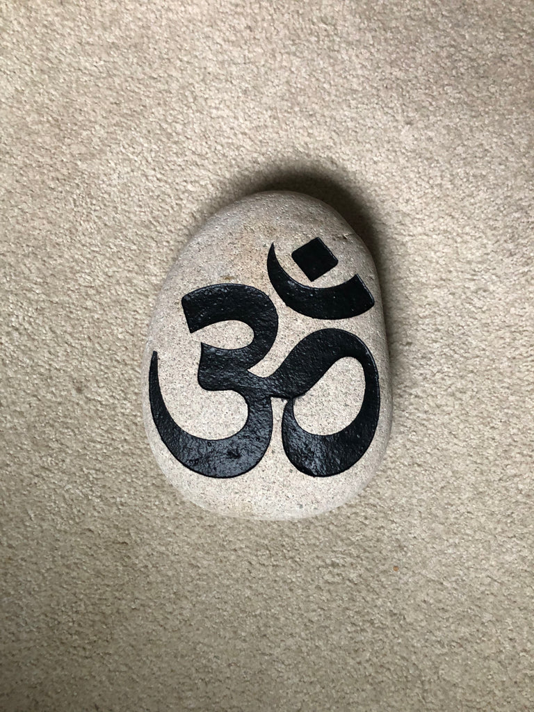 Om (Sanskrit) - Sand Carved Stone – Tundrafox Designs