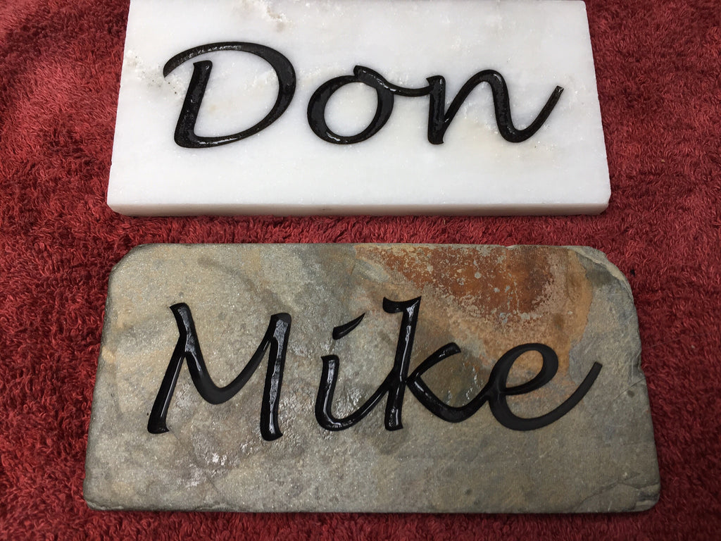 Custom Engraved Stone Tile - 6" x 3" – Tundrafox Designs